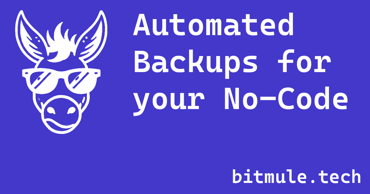 Bitmule - Automated Make.com™ Scenario Backups